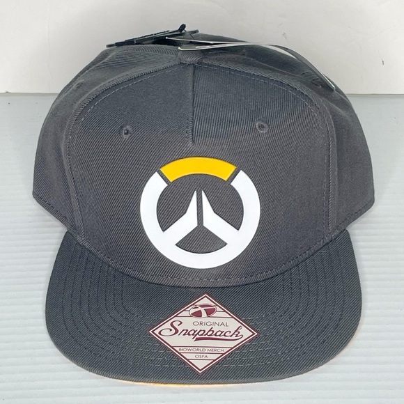 Accessories | Overwatch Logo Hat Cap Gray Yellow Snapback Osfa Blizzard ...